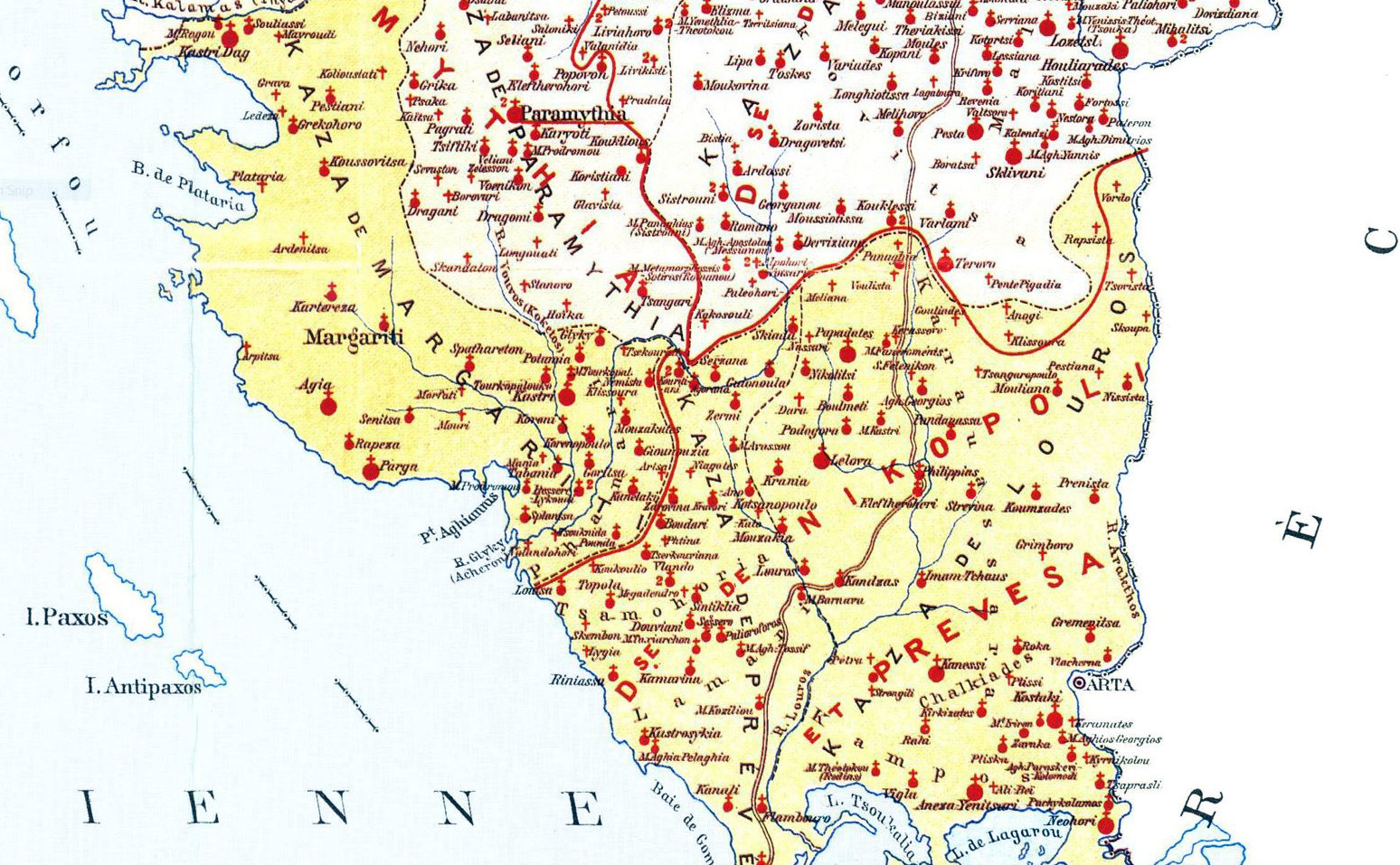 Βιλαέτι Ιωαννίνων – Χάρτης χριστιανικών σχολείων και εκκλησιών - Δόξες ...